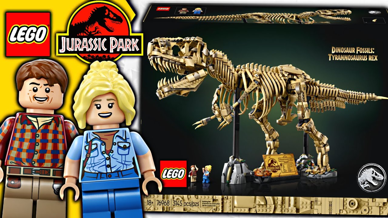 AMAZING $250 LEGO Jurassic Park 2025 T-Rex Fossil REVEAL! - YouTube