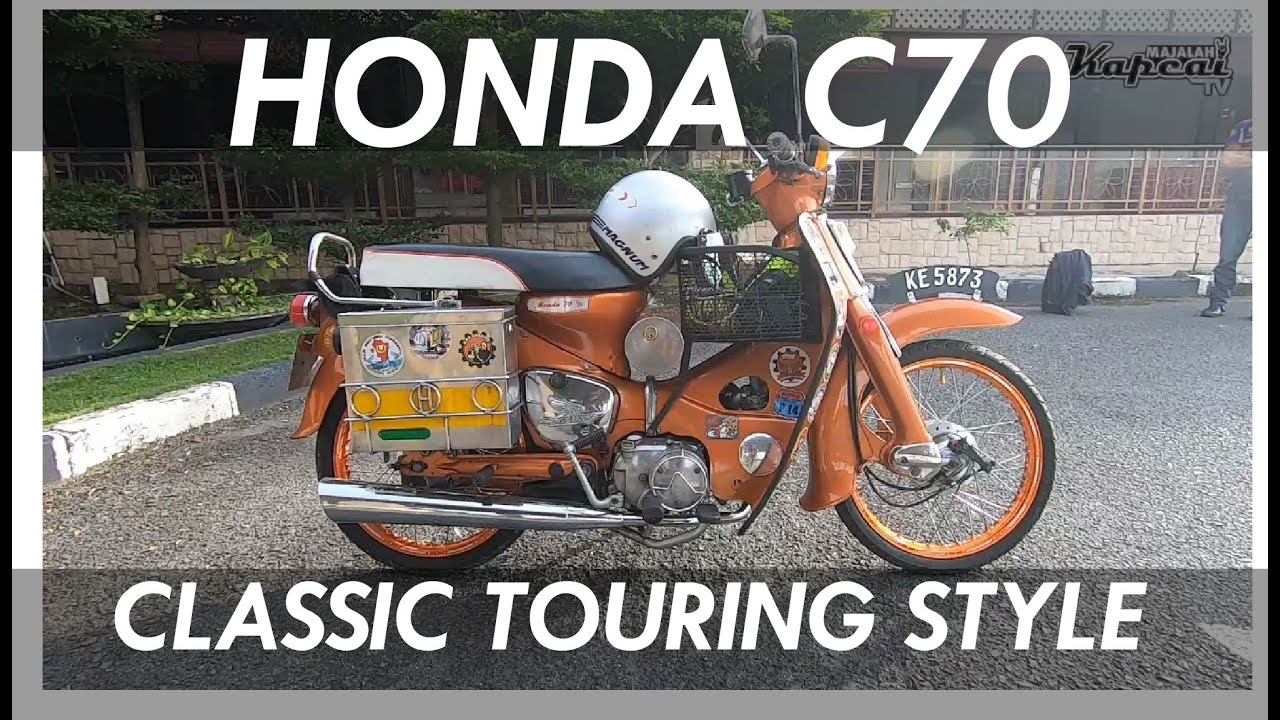 Honda C70 Classic Touring Style | CAMK | Jaq Kapcai - YouTube
