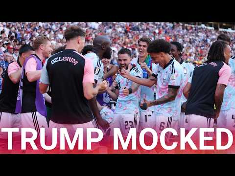 Belgium mock Donald Trump with iconic dance following thumping victory over team USA