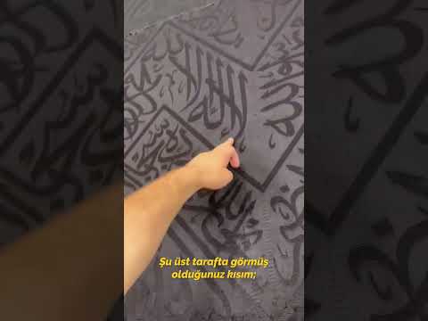 işte Kâbe’nin örtüsünde ki yazılar!