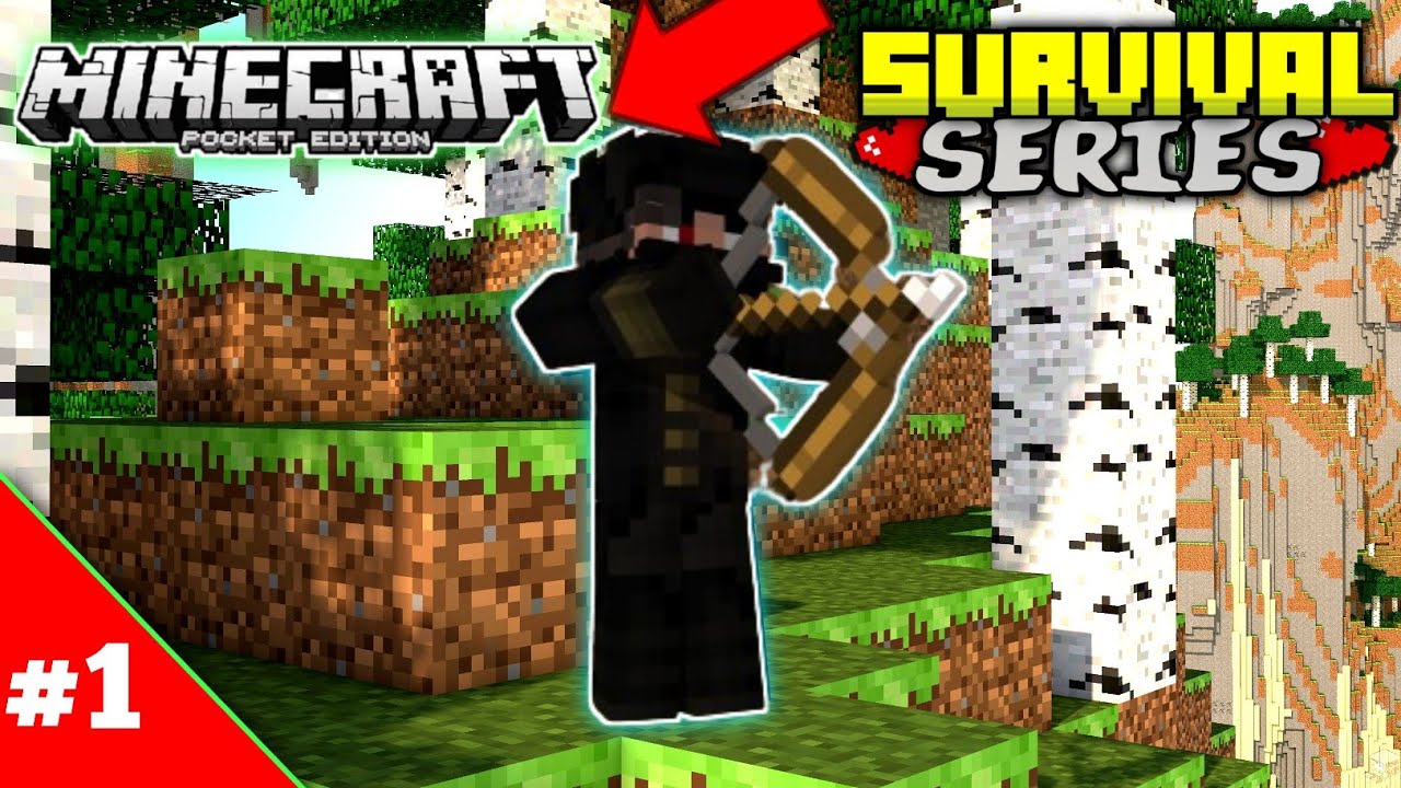 I START NEW MINECRAFT PE SURVIVAL SERIES 😃😃 #part1 //#minecraft # ...