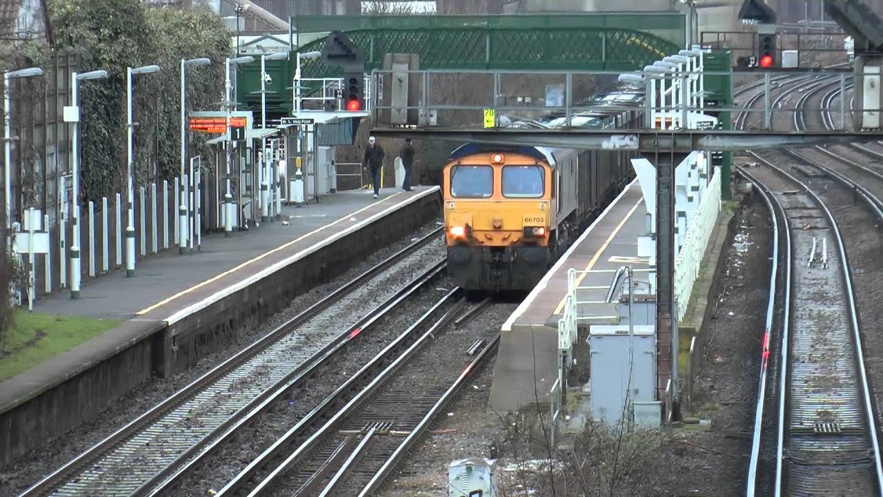 LARKHALL RISE FREIGHT 27 1 2011 - YouTube