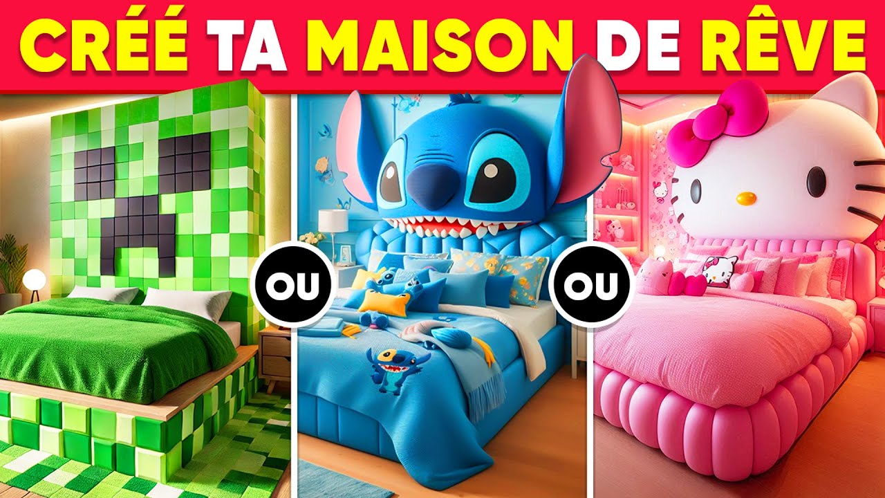 Tu préfères...? CONSTRUIS ta MAISON de RÊVE 🏠💞🌈🦄 - YouTube