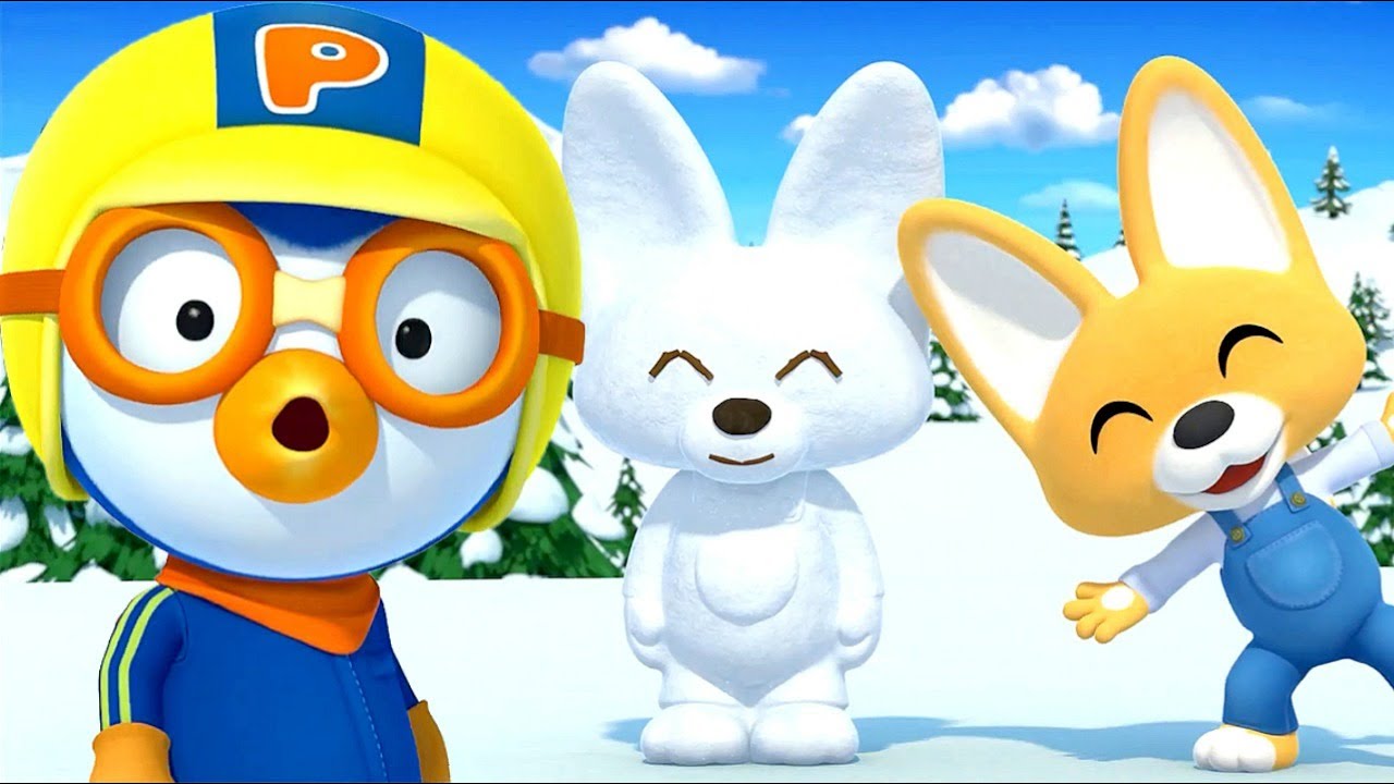 Pororo - Make a Snowman | English Cartoons For Toddlers | Best Cartoons ...
