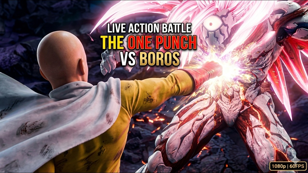SAITAMA vs. BOROS - The Ultimate 3D Battle | One-Punch Man [Hyper ...