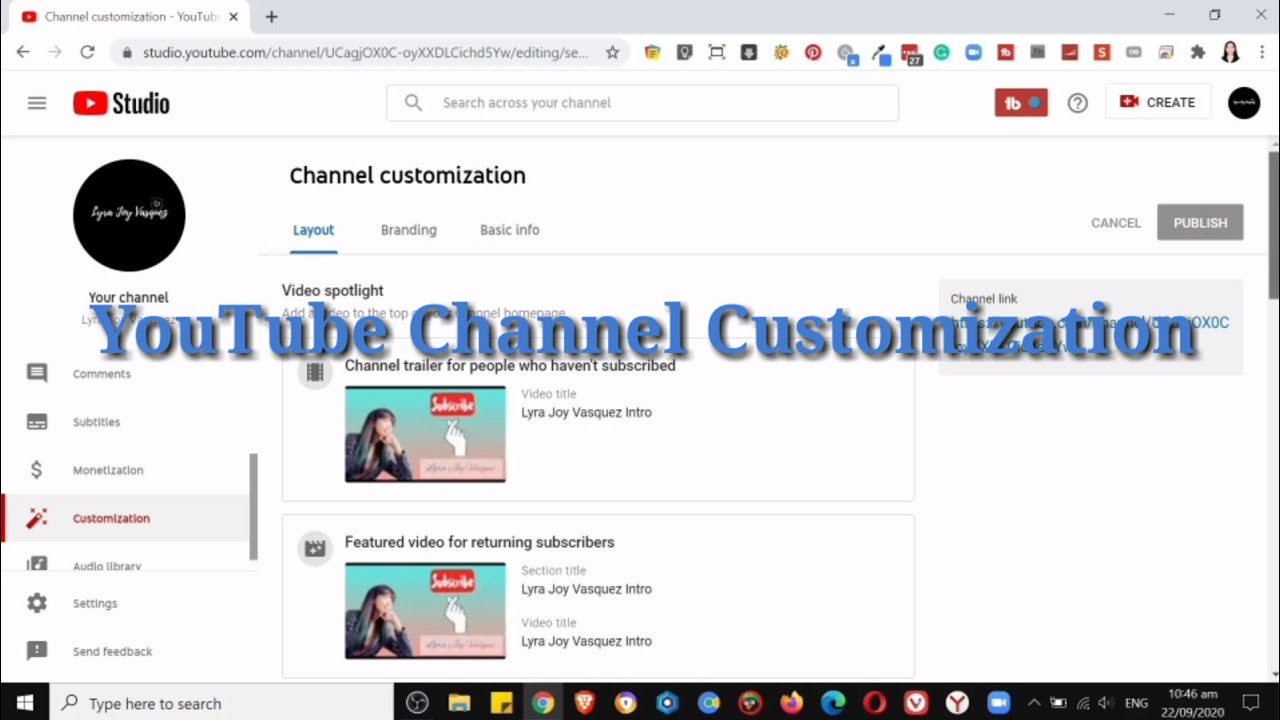 YouTube Channel Customization | Customize Channel Layout | YouTube Tutorial - YouTube