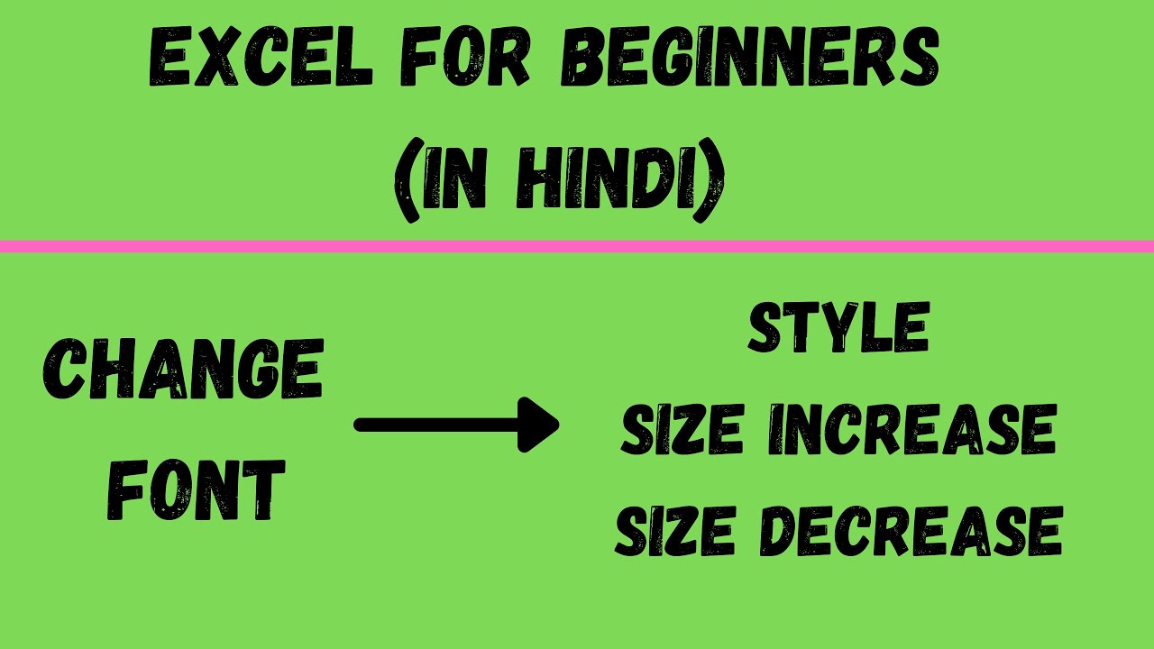 How To Change Font Style And Size In Excel In Hindi YouTube how-to-change-font-style-and-size-in-excel-in-hindi-youtube