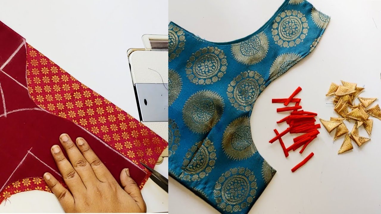 2x blouse designs cutting and stitching || very easy method blouse ...