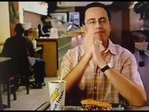 2004 Subway Sandwich Restaurant - Jared Fogle Vintage Television Commercial - YouTube