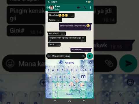 Prank adek sepupu lewat chattingan whatsApp