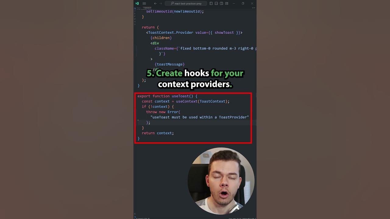 7 React Best Practices You Must Know 💡 Reactjs Reactdevelopment Reactjstutorial