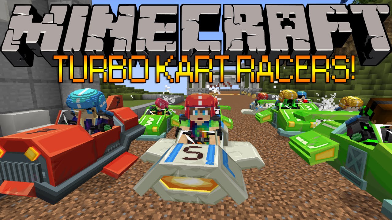Minecraft Turbo Kart Racers! - YouTube