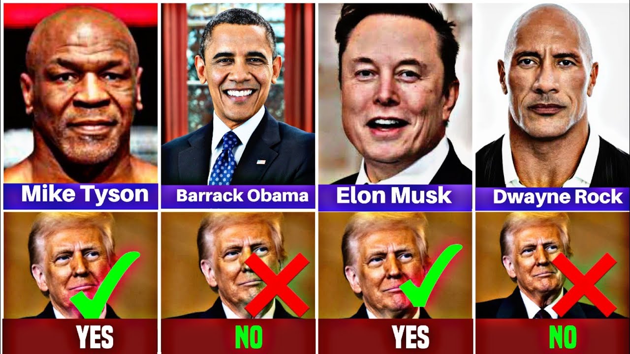 Famous People Who Support DONALD TRUMP And Who Not Support DONALD TRUMP ...