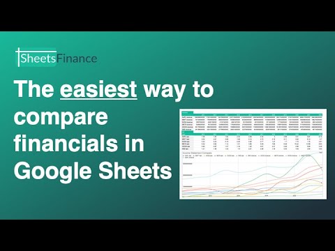 The EASIEST way to compare company financials in Google Sheets - YouTube