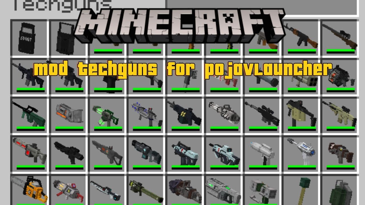mod techguns cho minecraft pojavlauncher #minecraft #mods - YouTube