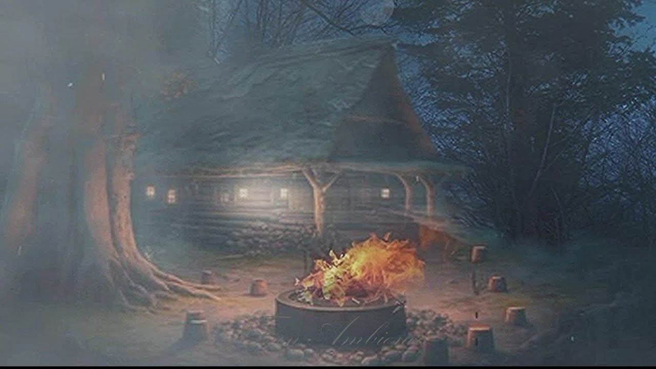 Snowfall & The cold wind made the trees shake violently while the ...