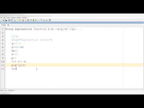 SCILAB: EXPONENTIAL FUNCTIONS - YouTube