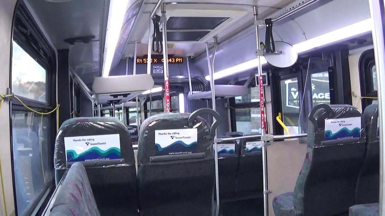 Sound transit rt 522 to Seattle - YouTube