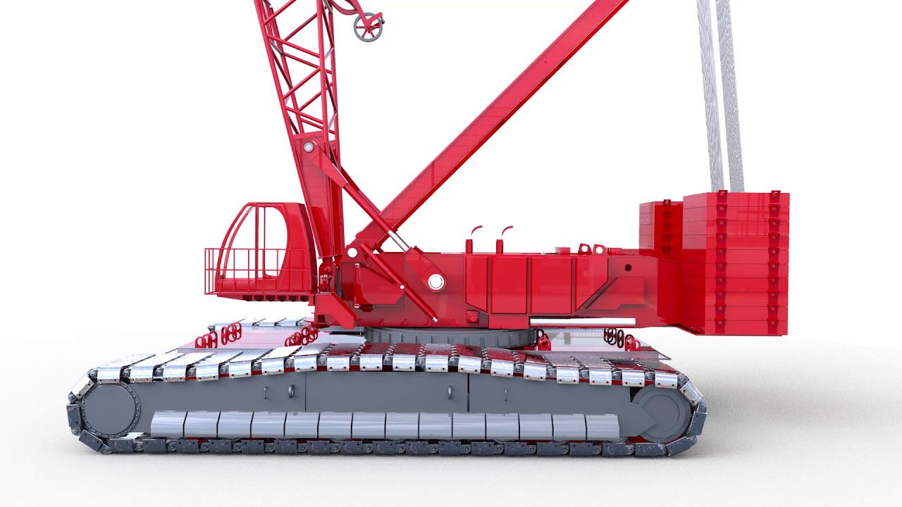 Crawler Crane Turn Table - YouTube
