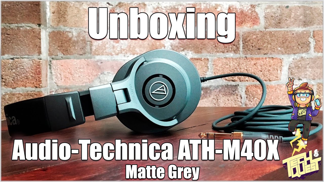 Unboxing Audio-Technica ATH-M40X Matte Grey! - YouTube