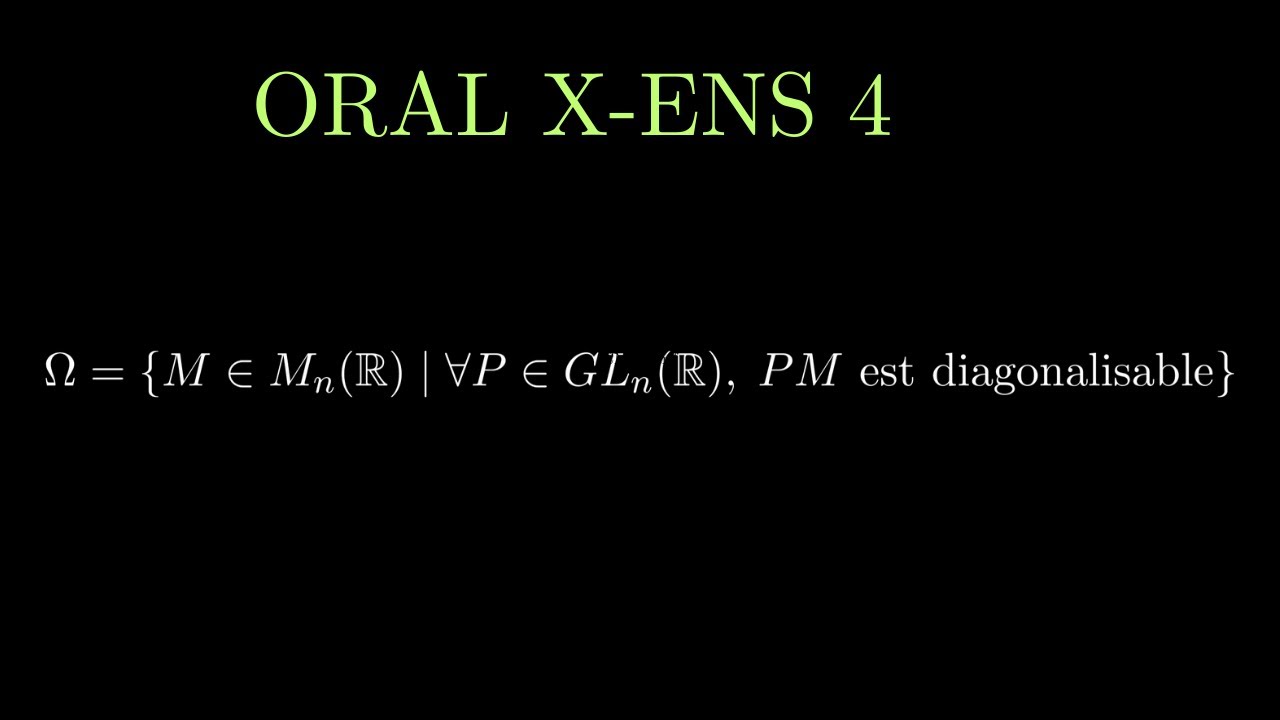Oral X-ENS 4 - YouTube
