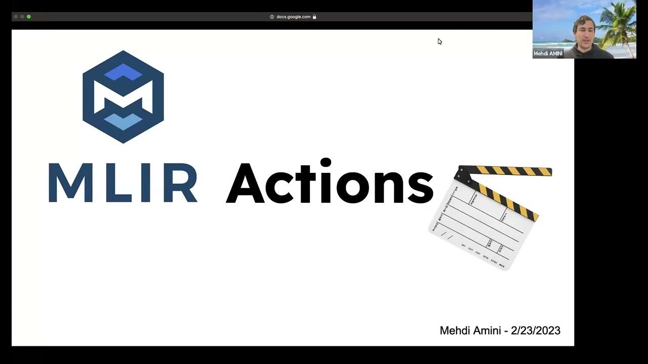 Open MLIR Meeting 2-23-2023: Actions: Tracing and Debugging MLIR-based Compilers - YouTube