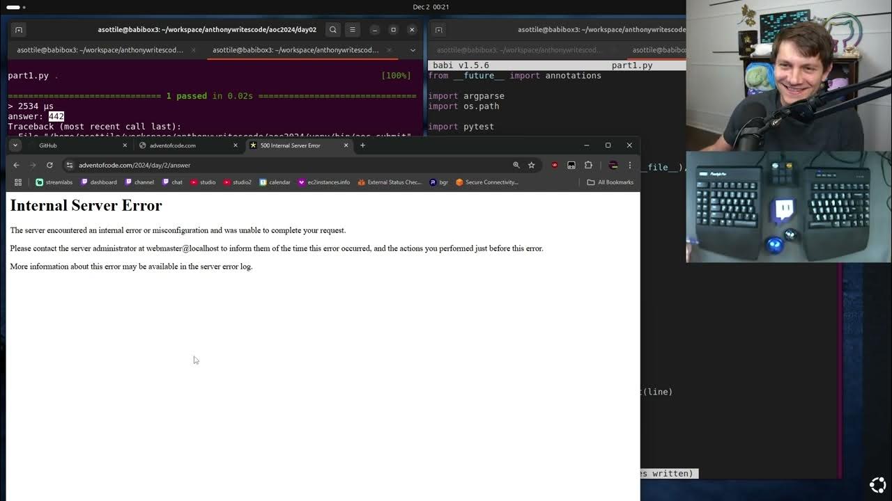 replay - advent of code 2024 day 2 - 2024-12-02 - YouTube