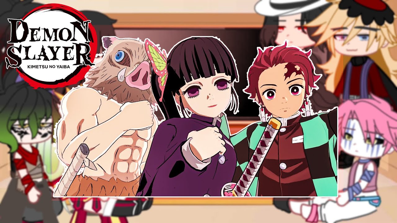 UpperMoons +Muzan react to Tanjiro, Inosuke, Kanao -- Demon Slayer ...