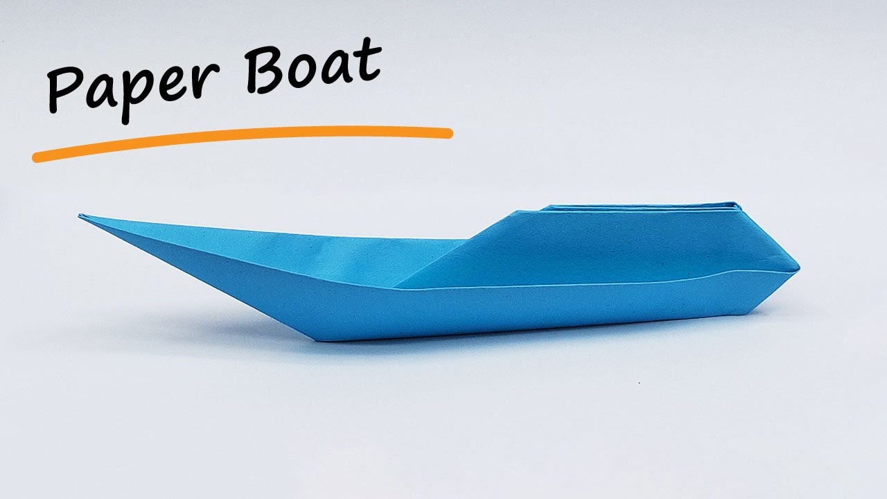 How to make a Easy Paper Boat - Origami Boat Tutorial Step By Step ...