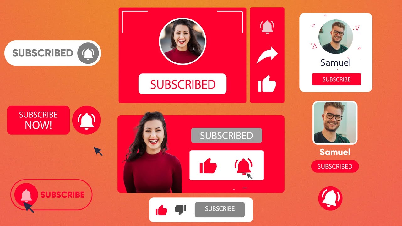 Cool YouTube Subscribe Buttons for After Effects | Free Download - YouTube