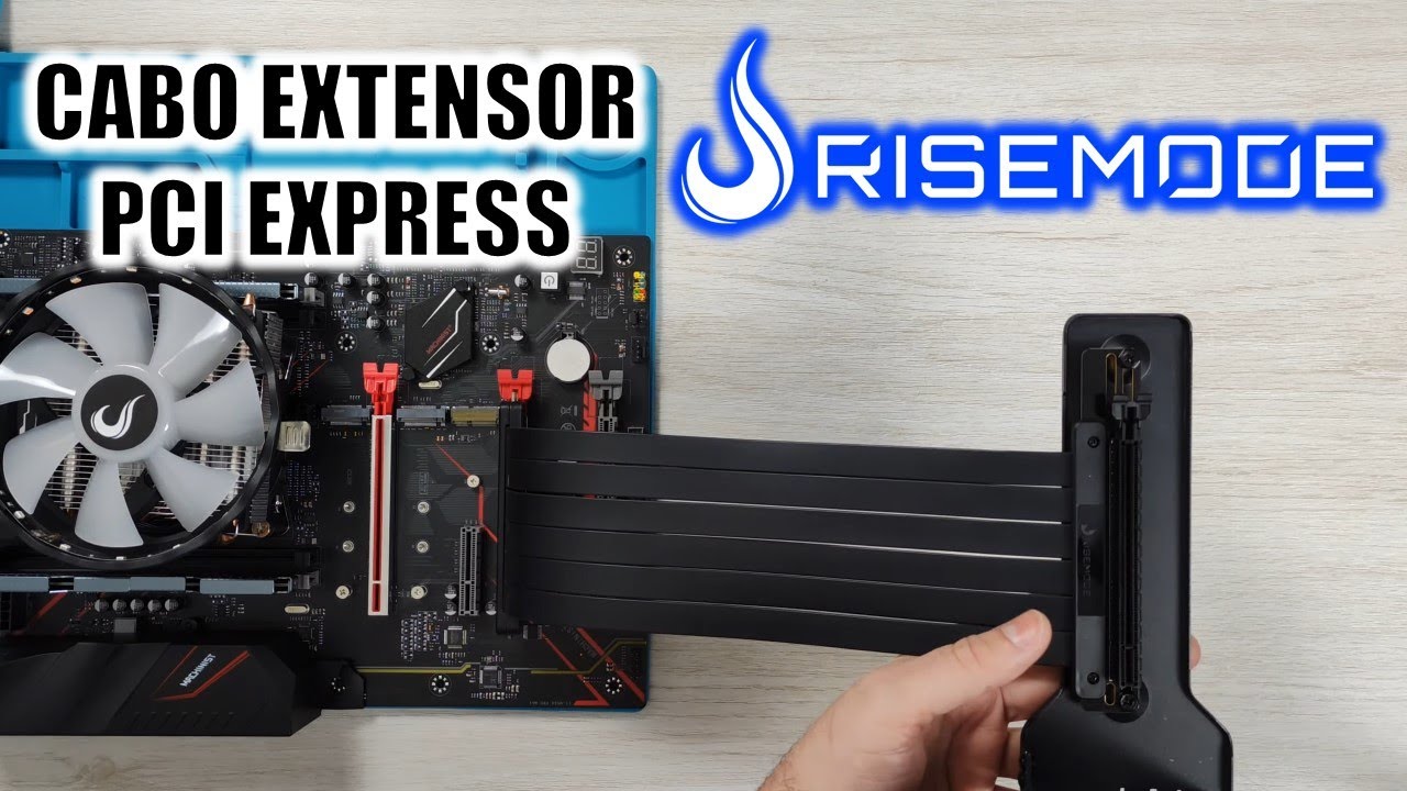COMO COLOCAR SUA PLACA DE VIDEO NA VERTICAL Cabo Extensor PCI Express ...