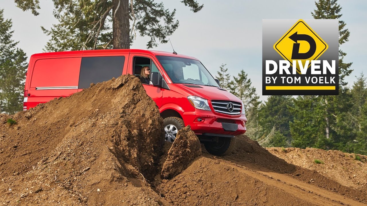 Off-roading the Mercedes-Benz Sprinter 2500 Crew Van 4x4 - YouTube