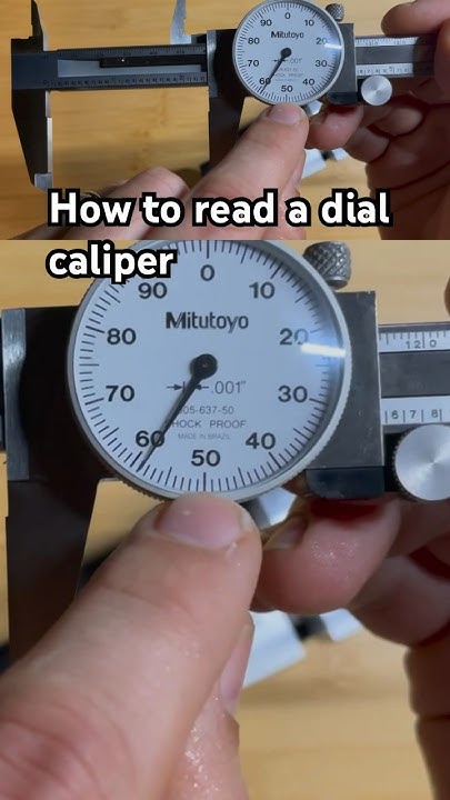 How to read a dial caliper - YouTube