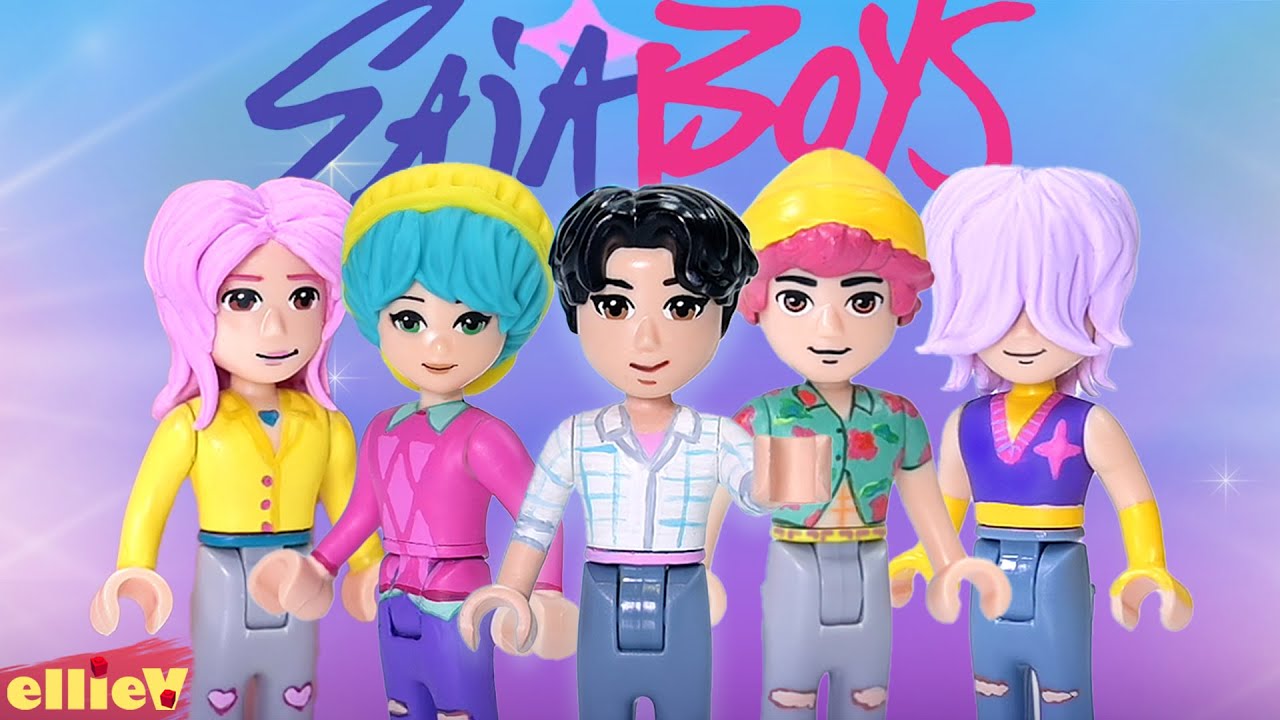 Making the Saja Boys in Lego 🥤🫧 KPop Demon Hunters custom dolls DIY ...