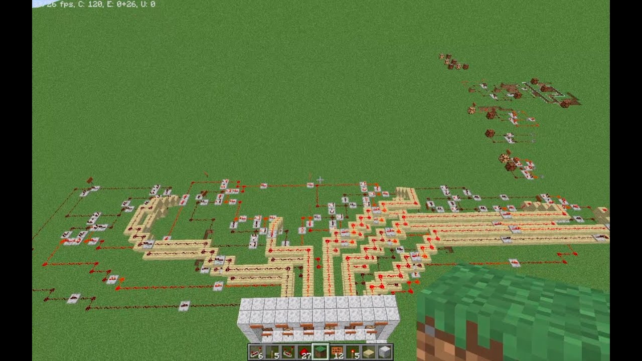 Creating a calculator in minecraft vanilla - YouTube