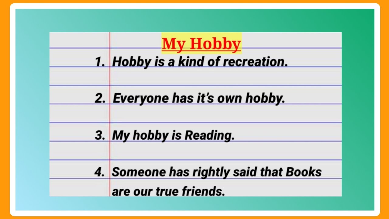 20 lines on My hobby Reading, few lines on my hobby reading in english ...
