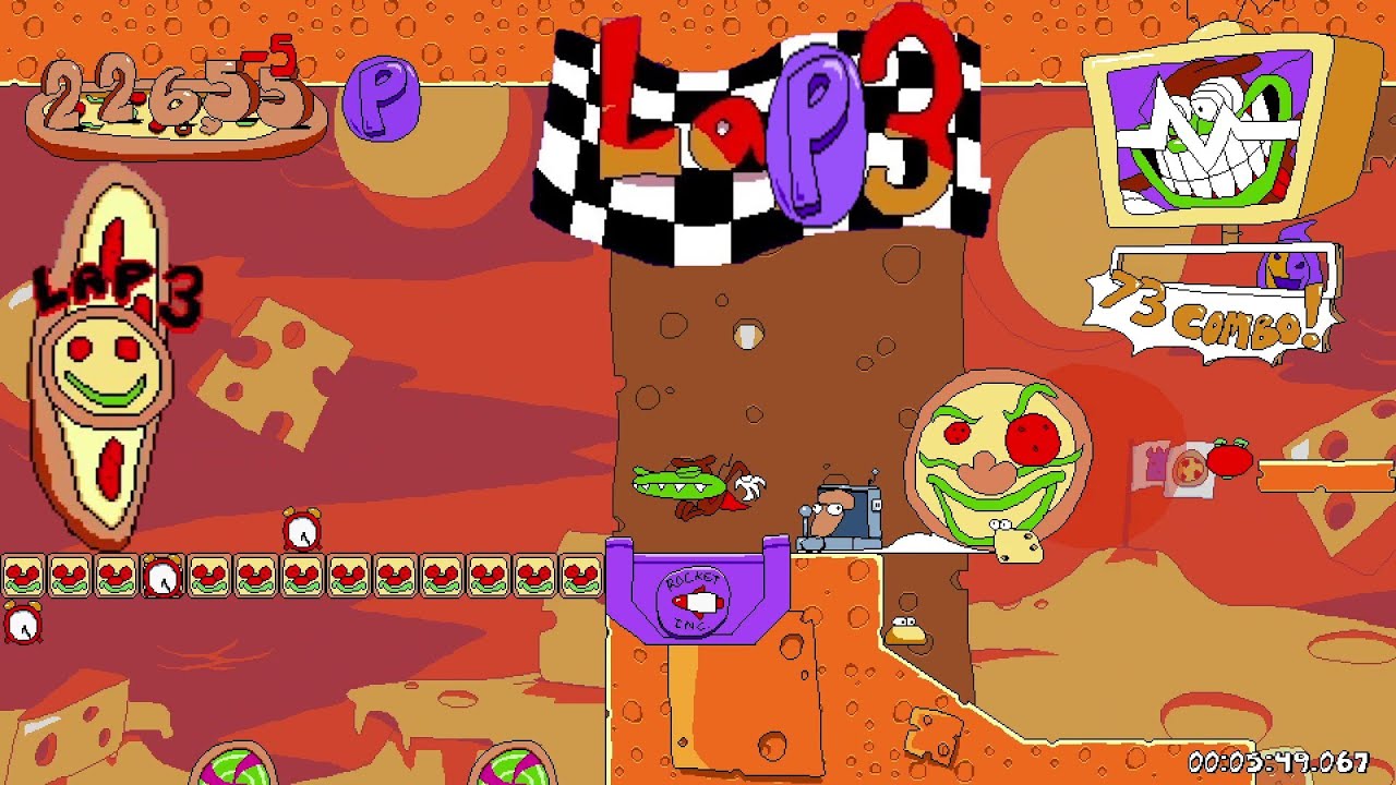 Pizza Tower Deep Dish 9 Lap 3 P Rank (The Noise) - YouTube