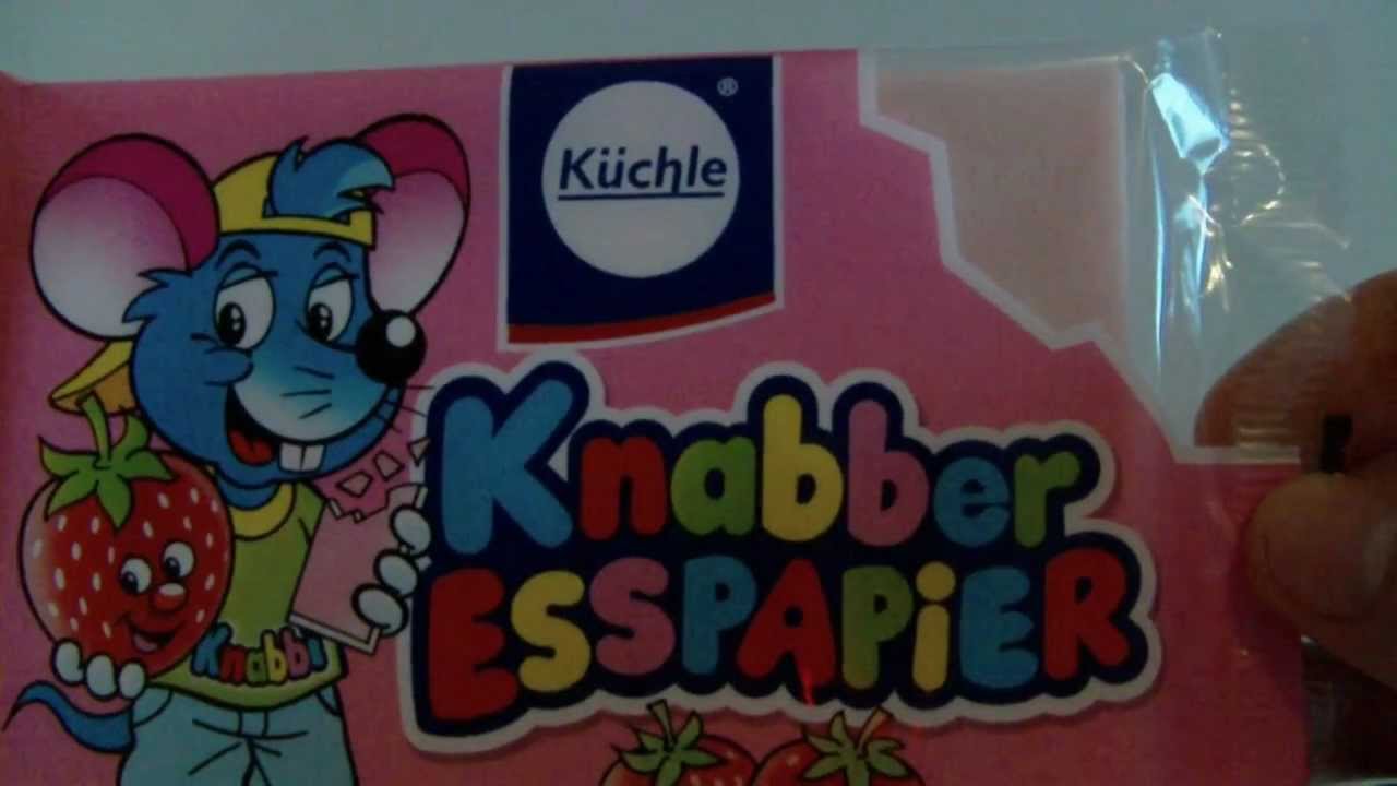 Knabber Esspapier - YouTube