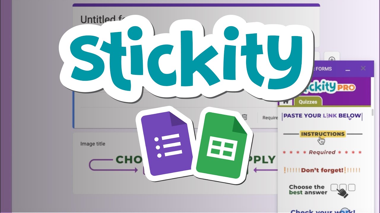 *BIG NEWS!* Stickity for Sheets and Stickity for Forms - YouTube