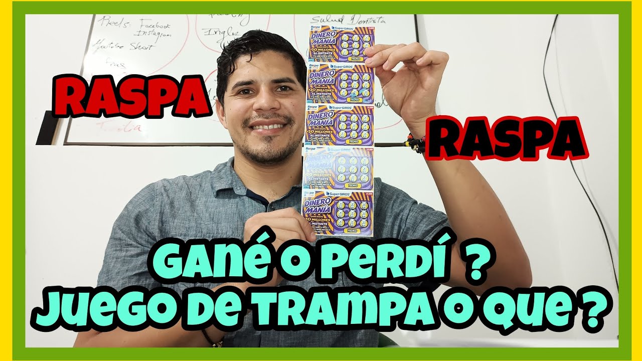 Mi Primera vez JUGANDO raspa y gana 😯👌 lotería de Colombia - YouTube