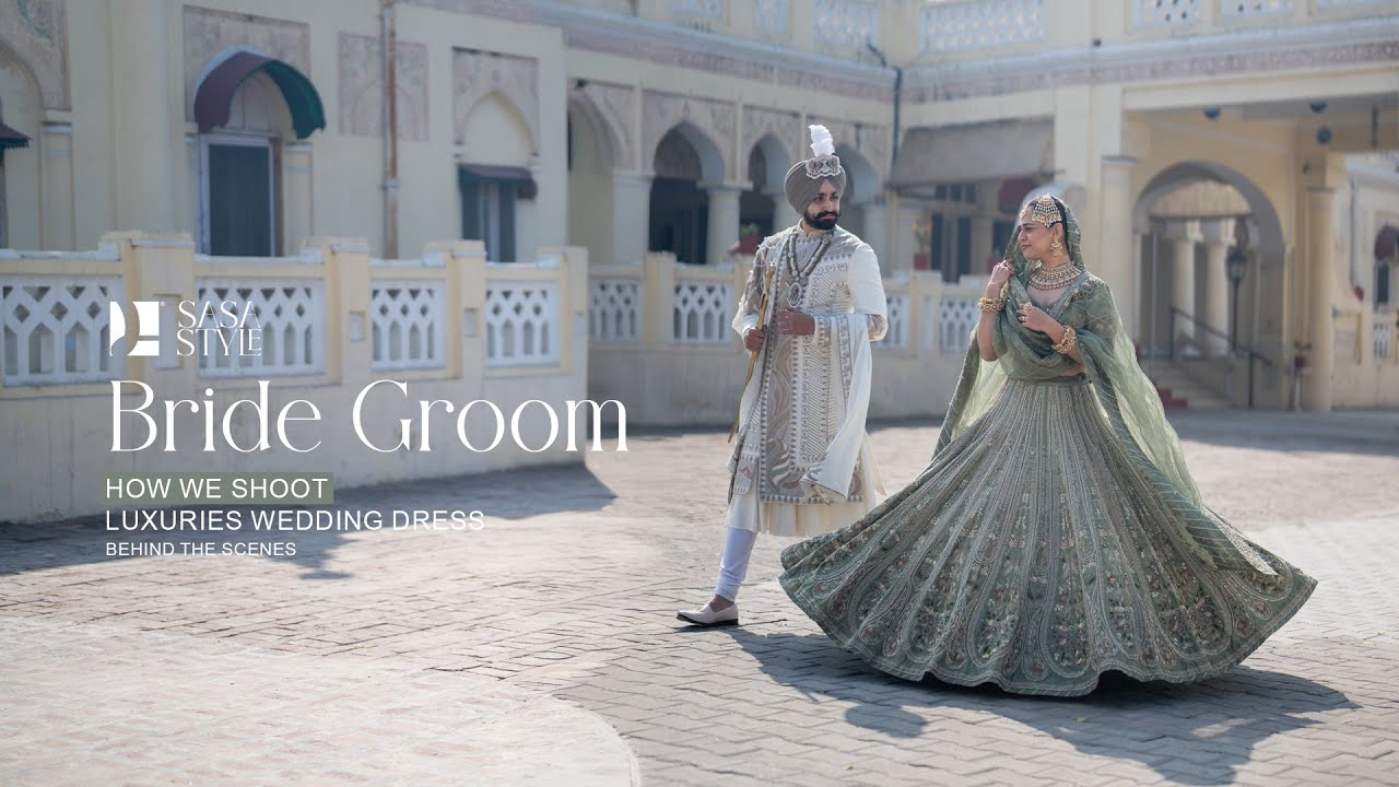 SASA New Sherwani + New Lehenga Photoshoot Process with Model Param ...