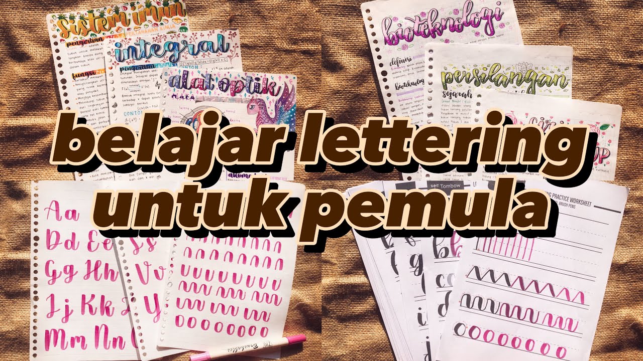 Cara & Tips Belajar Lettering untuk Pemula | Indonesia - YouTube