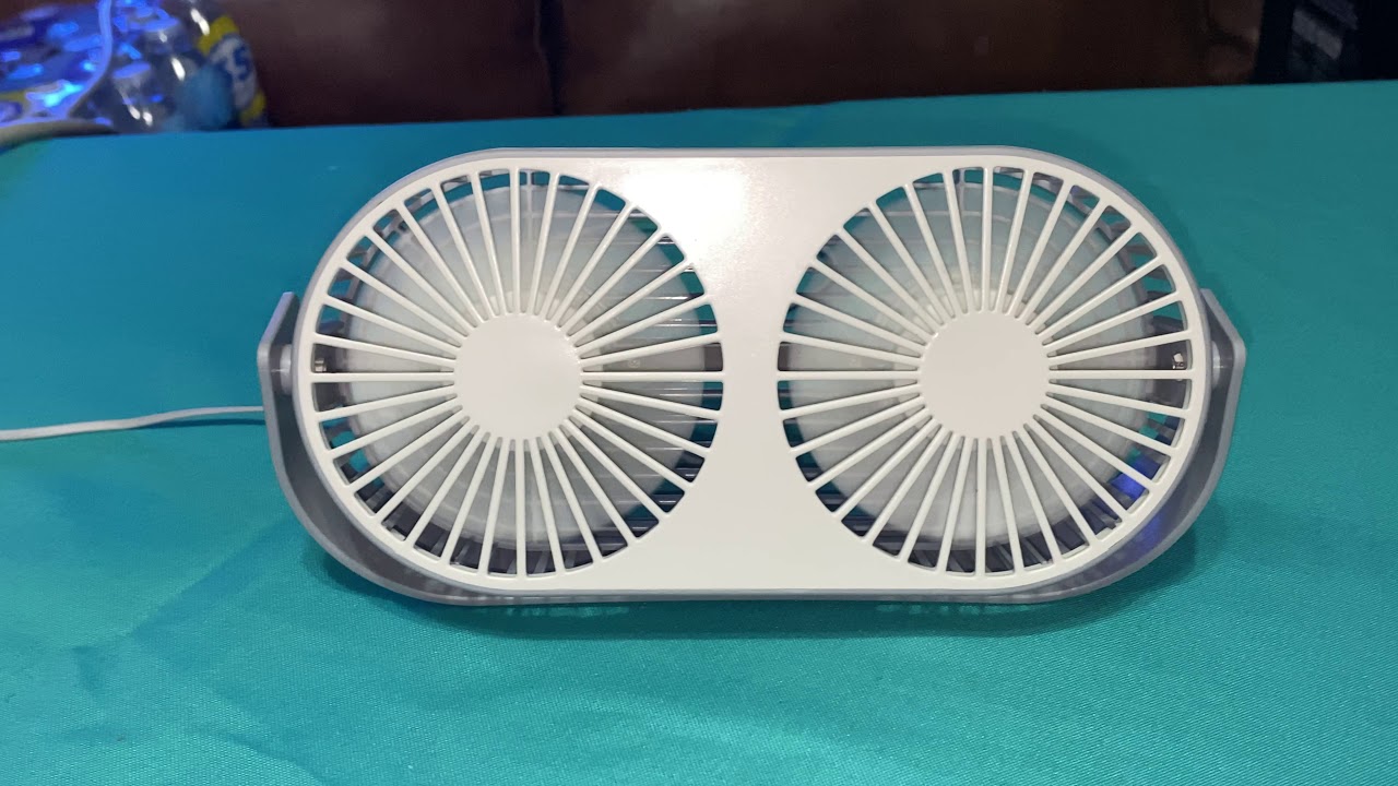 Twin usb box fan - YouTube