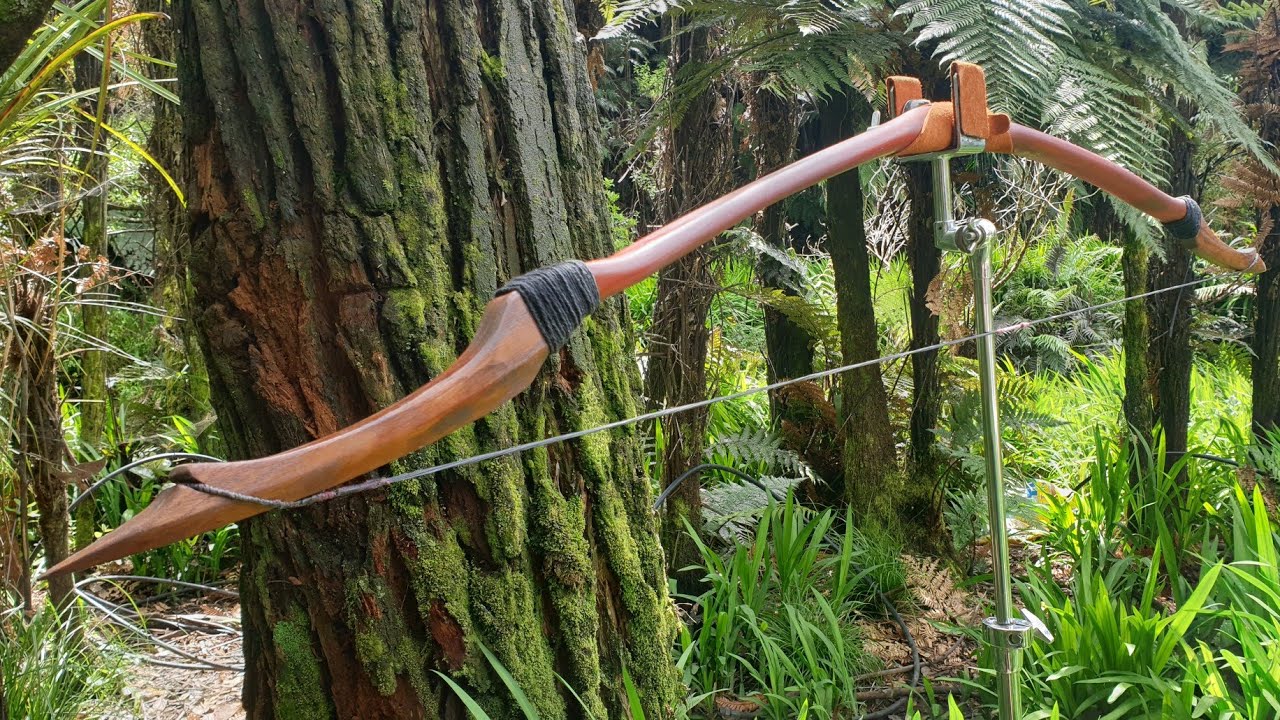 High elven long bow 35# - YouTube