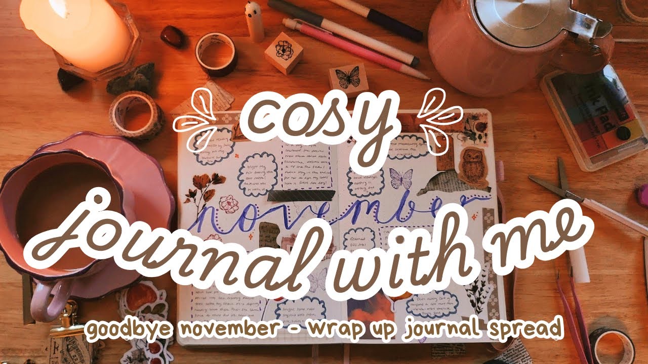 goodbye november bullet journal wrap up spread | cosy journal with me ...