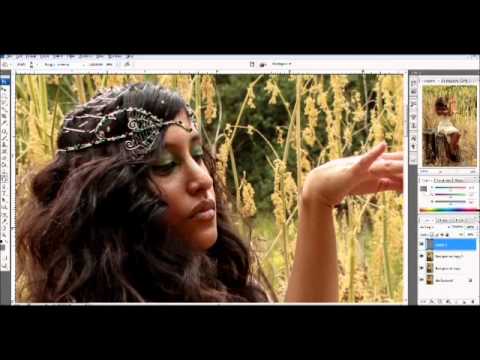 Photoshop Tutorial: Golden Fairy Part 1 - YouTube