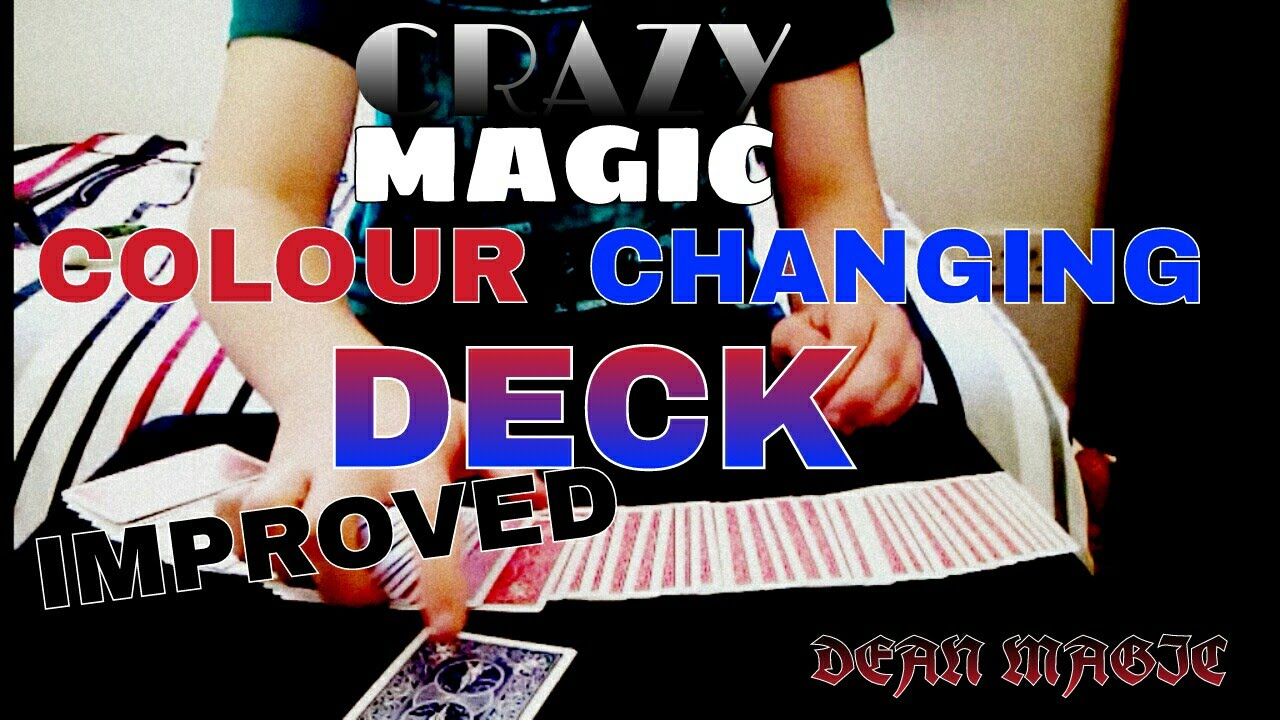 IMPROVED COLOUR CHANGING DECK CARD TRICK - YouTube