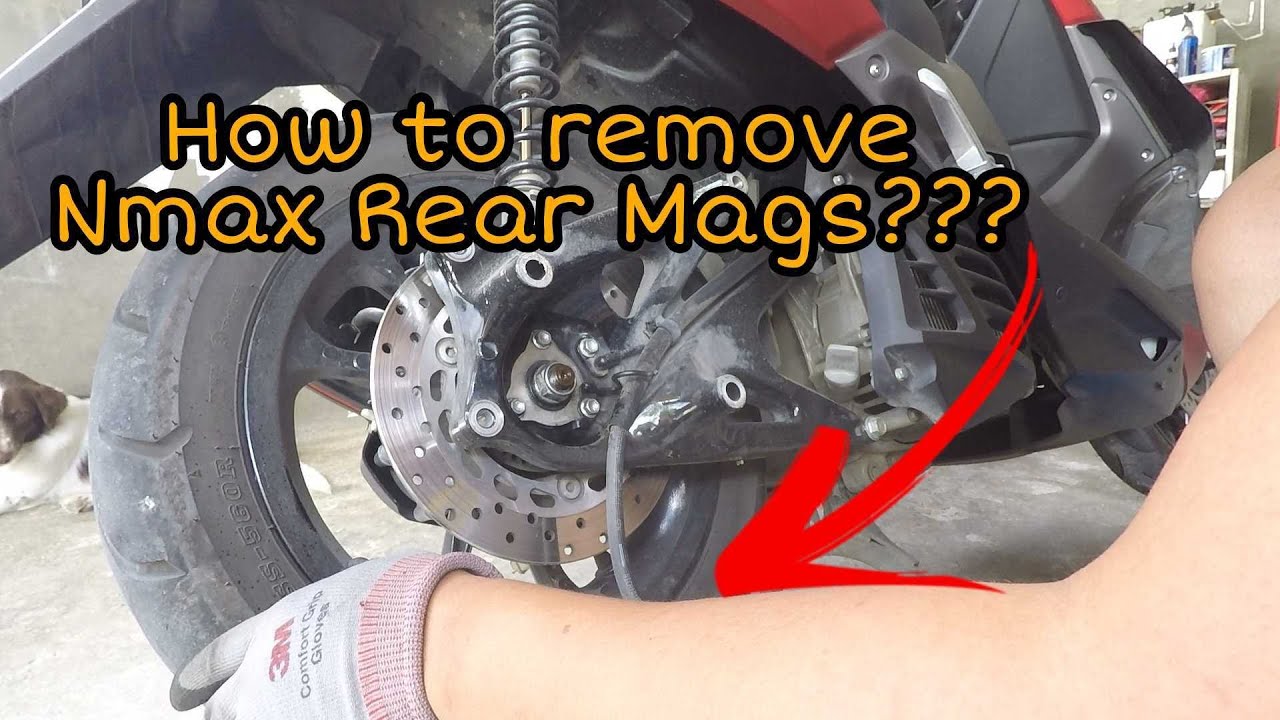 HOW TO REMOVE REAR MAGS ON NMAX 155 | REAR TIRE REPLACEMENT - YouTube