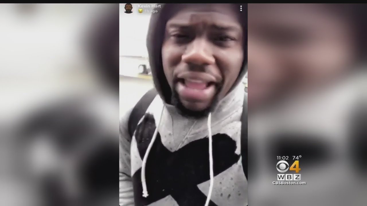 Kevin Hart's Jet Blows Tire Landing At Logan Airport - YouTube