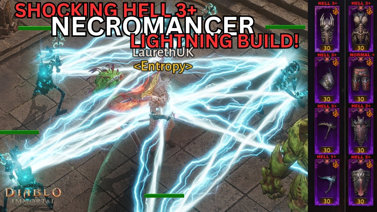 Hell 3+ Lightning Necro Build Insane Damage! - YouTube